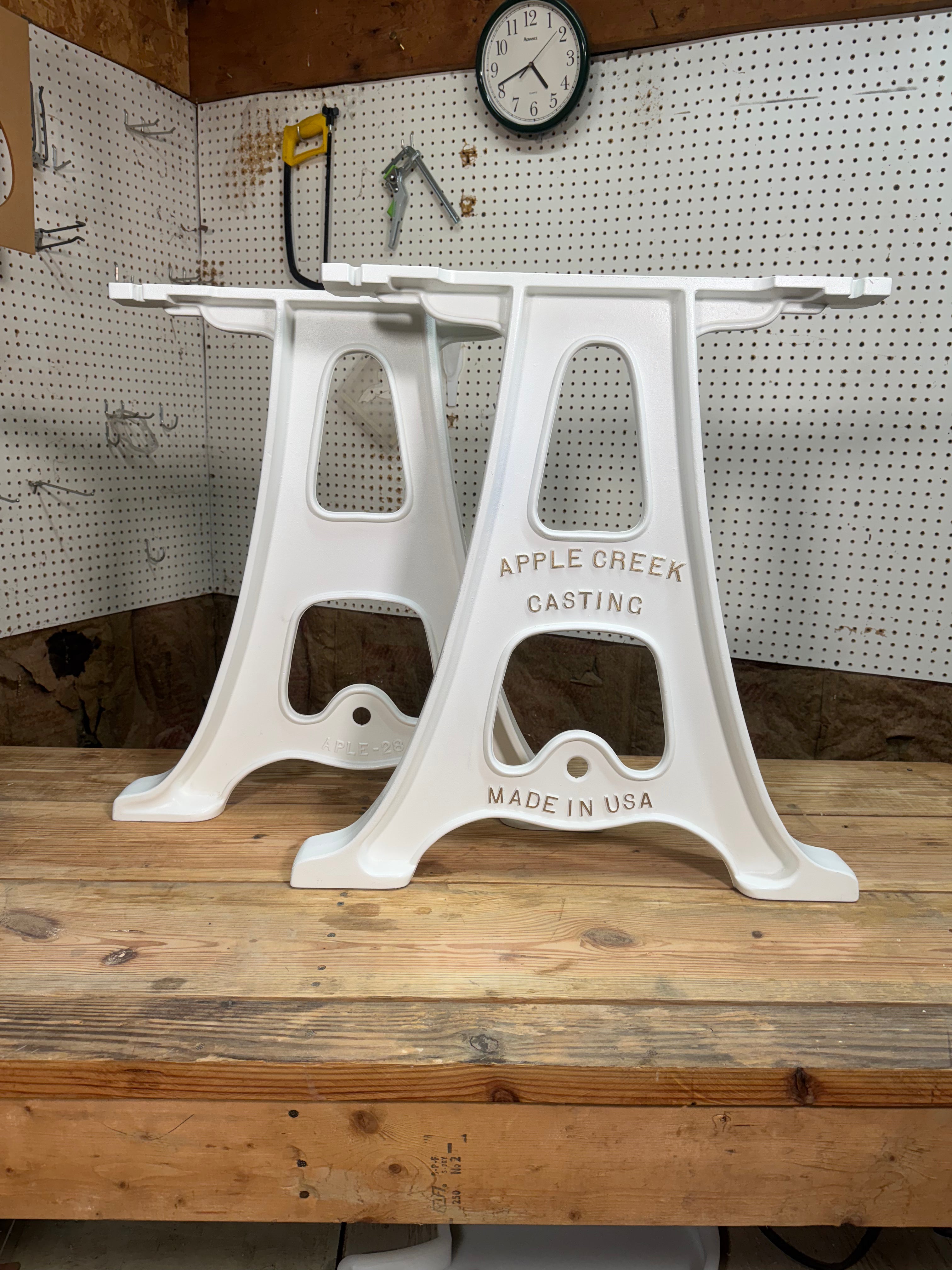 Cast Aluminum Table Legs 28" (Lewis) | Bear Hollow Supply