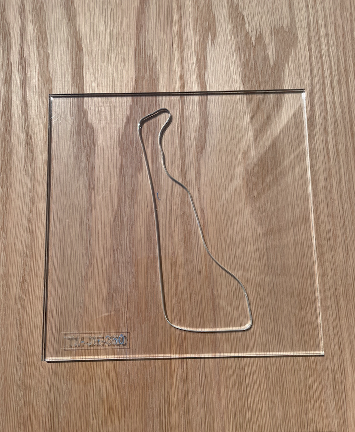 Delaware Acrylic Router Template — Bear Hollow Supply