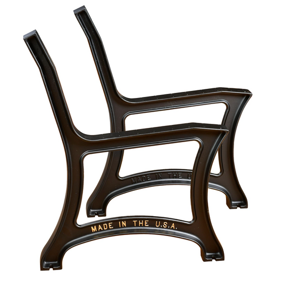 Cast Aluminum Park Bench Legs (Brunswick) – Bear Hollow Supply