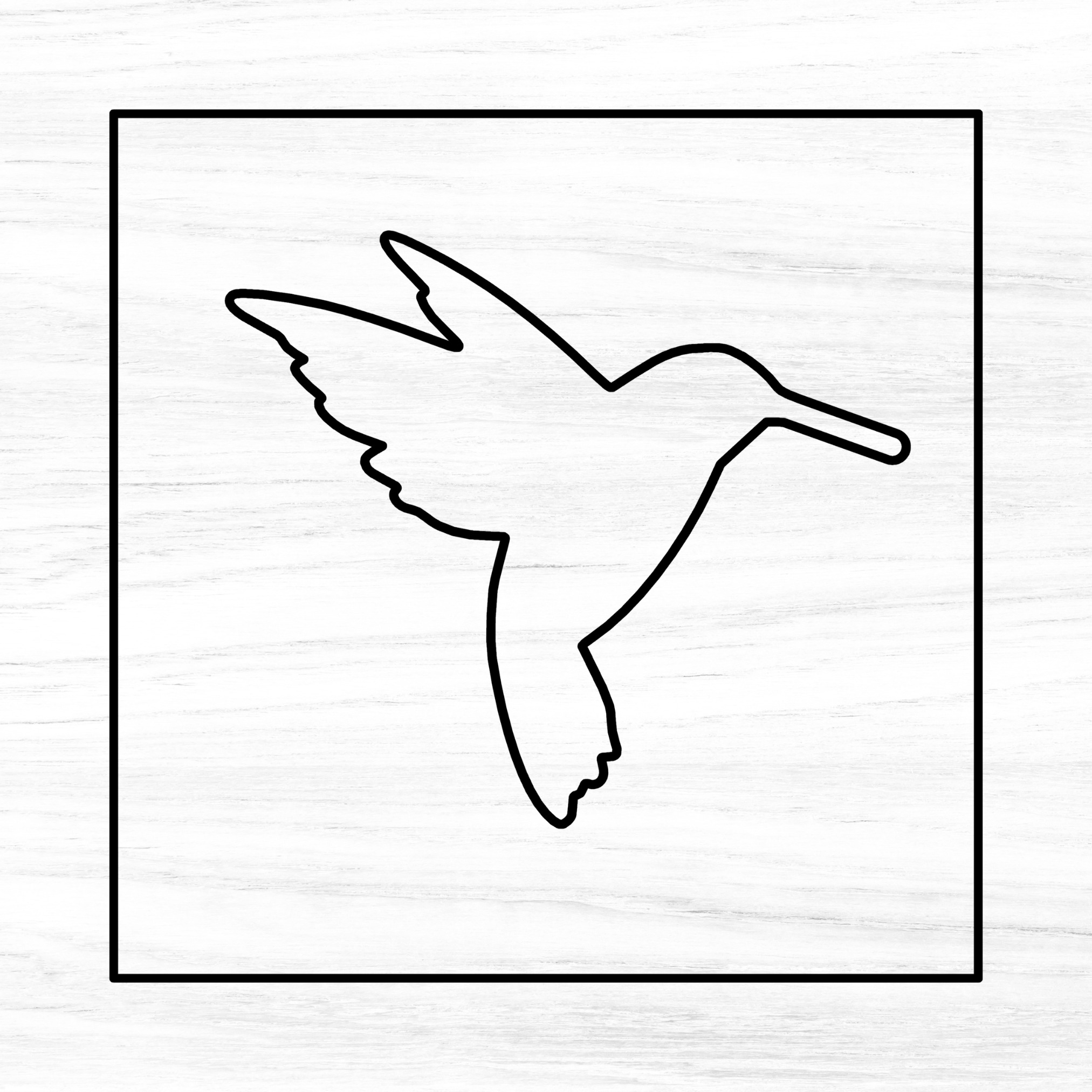 Humming Bird Acrylic Router Template – Bear Hollow Supply