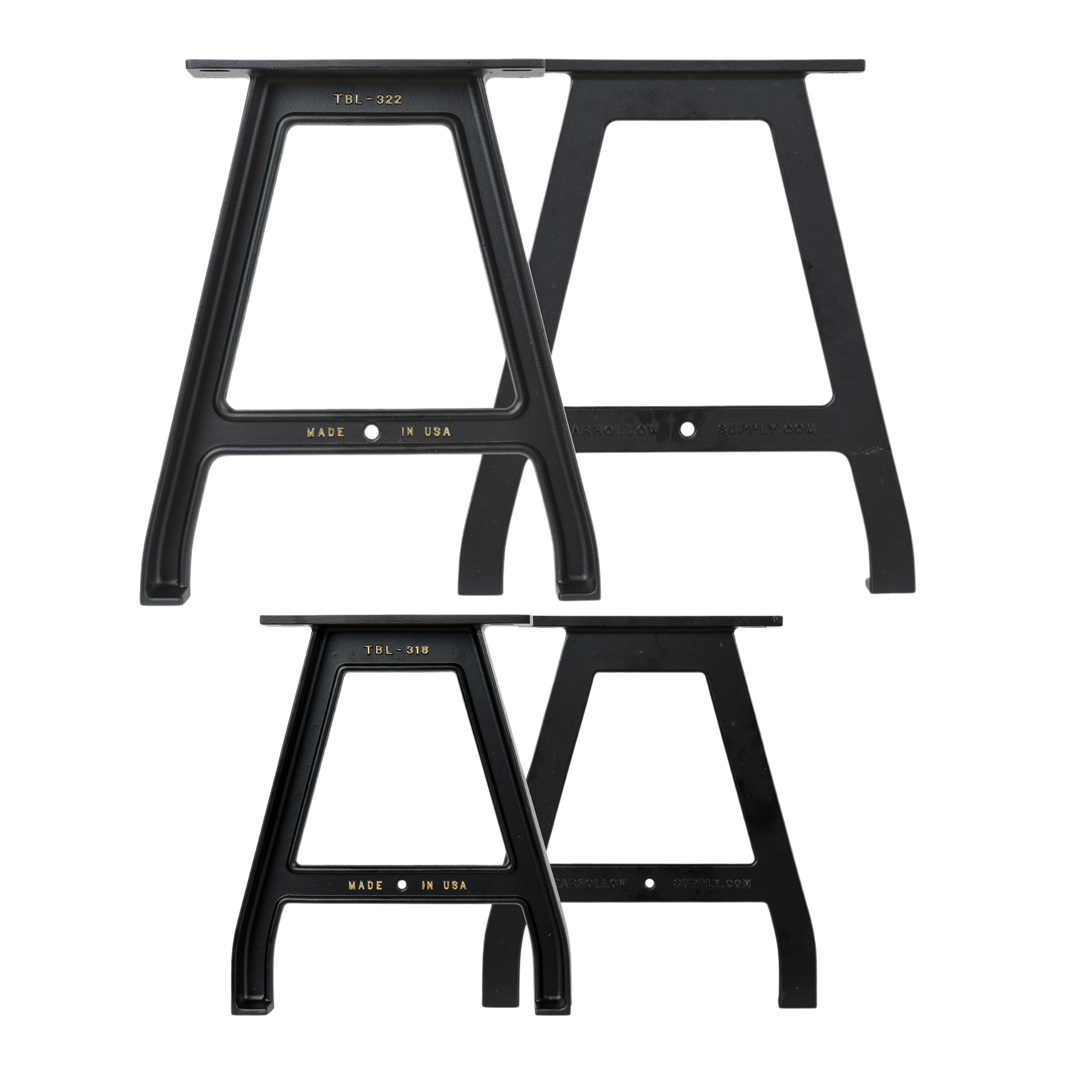 Cast Aluminum Table Legs With Bench Legs Bundle (Roman Collection ...