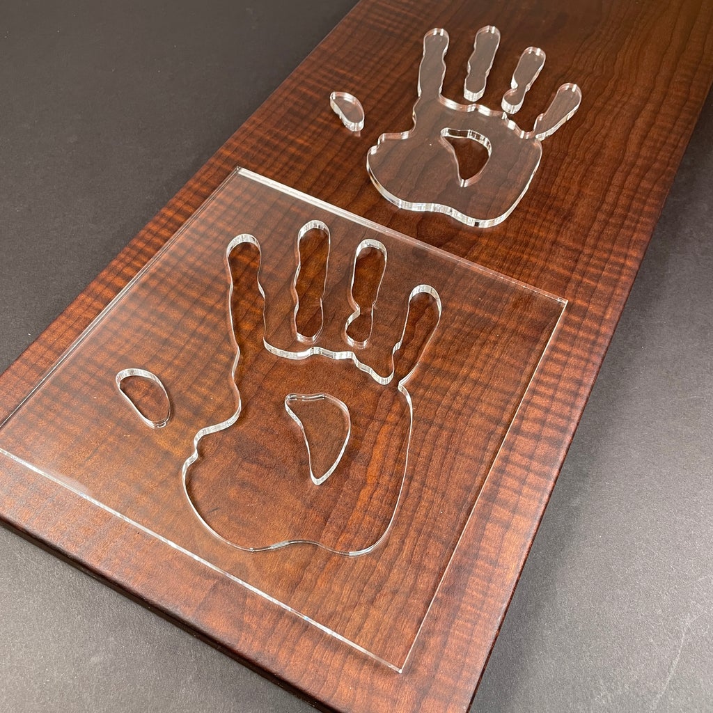 Hand Print Acrylic Router Template — Bear Hollow Supply