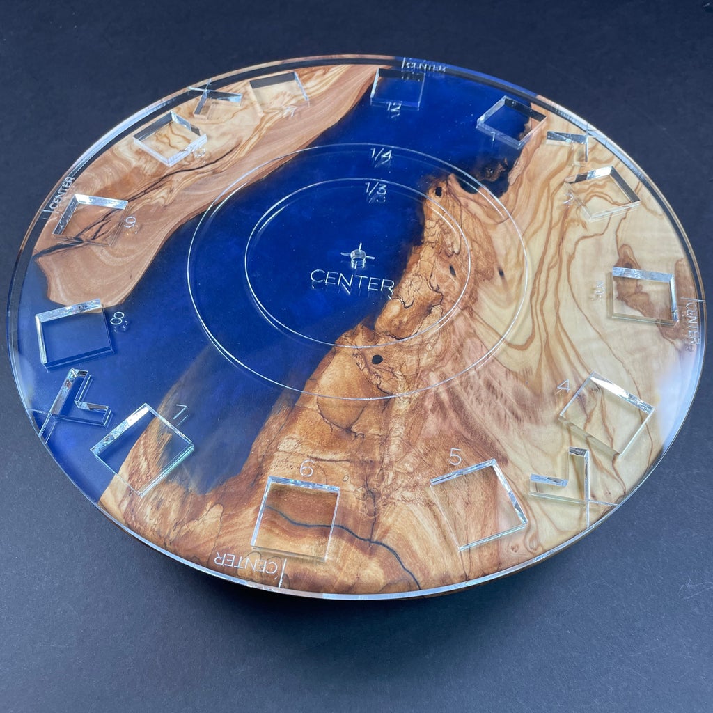 12" Round Layout Acrylic Router Template — Bear Hollow Supply